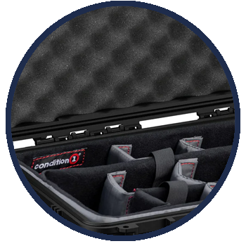 Condition 1 22 in. Large Case with Padded Divider Interior | Model 300